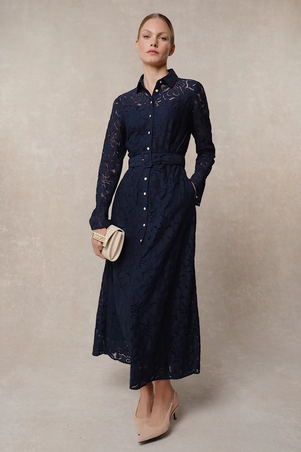 Annabel Lace Dress (Ink Navy) – Holland Cooper US